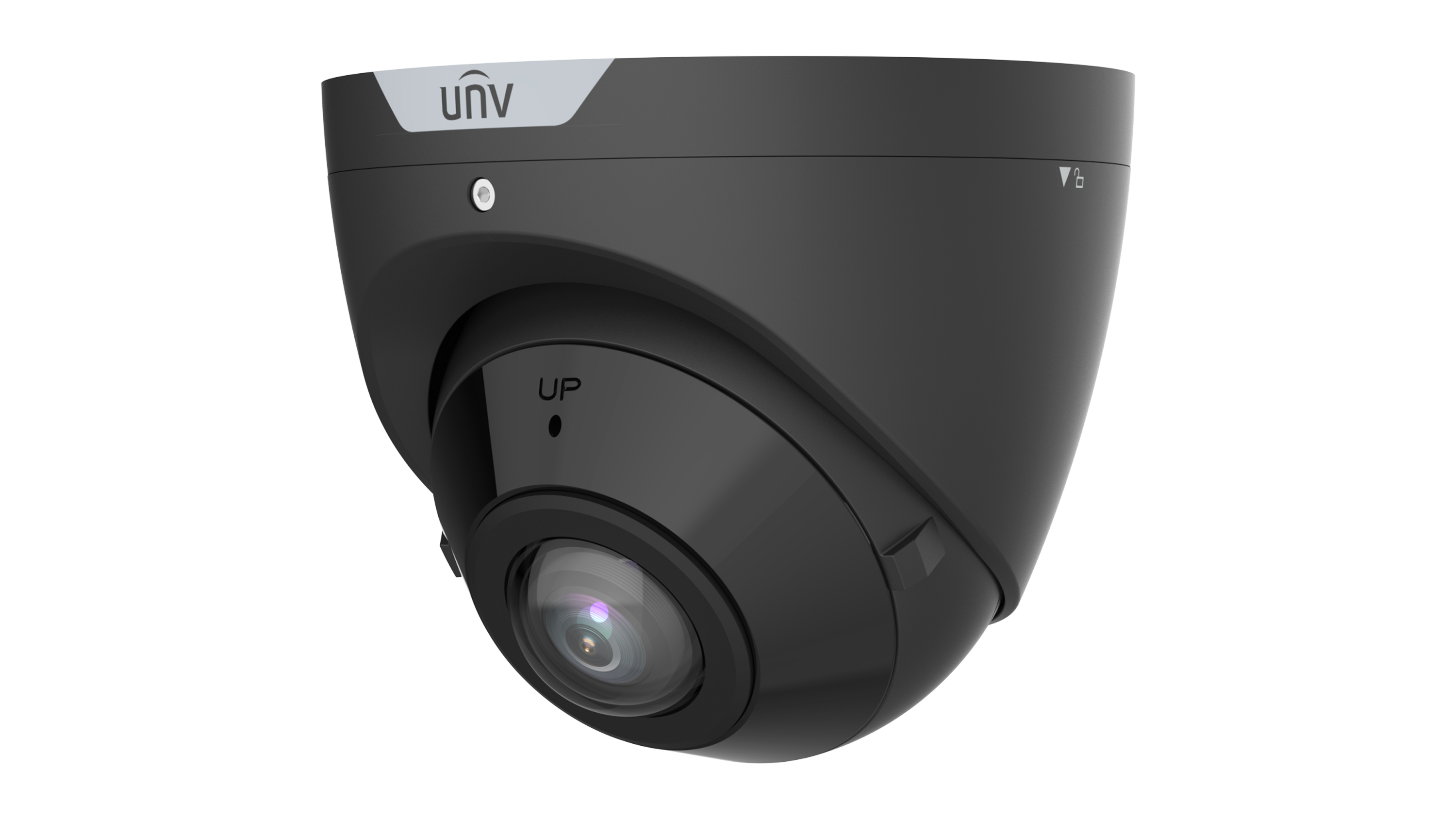 Uniview 5MP Turret Network Camera – Wide Angle, Intelligent IR, AI, Mic, 1.68mm, Black ...